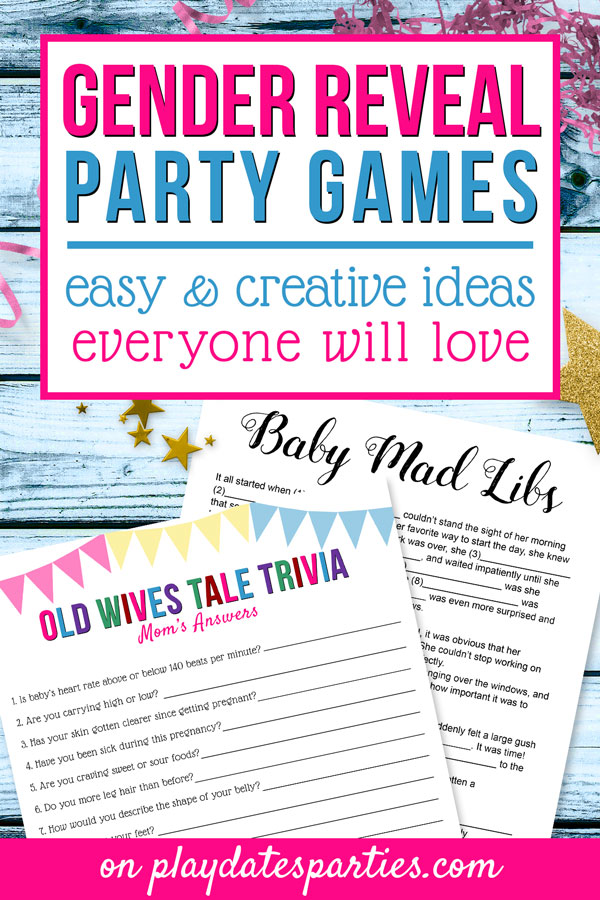 The Best Gender Reveal Party Games to Keep Them Guessing