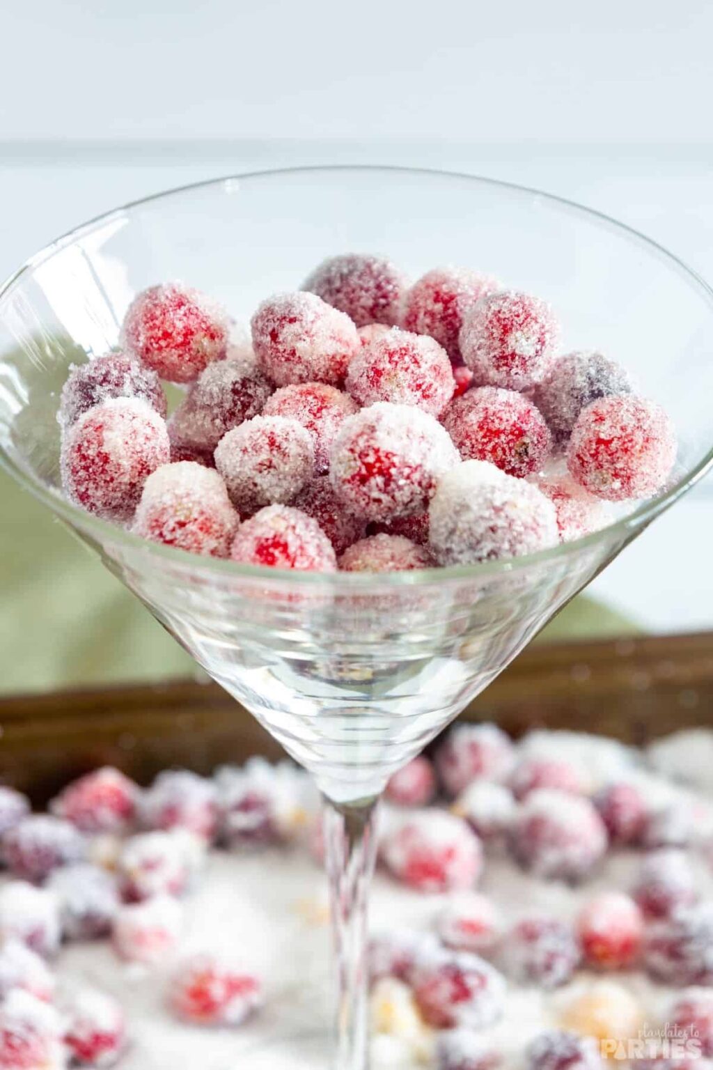 Orange Vanilla Candied Cranberries