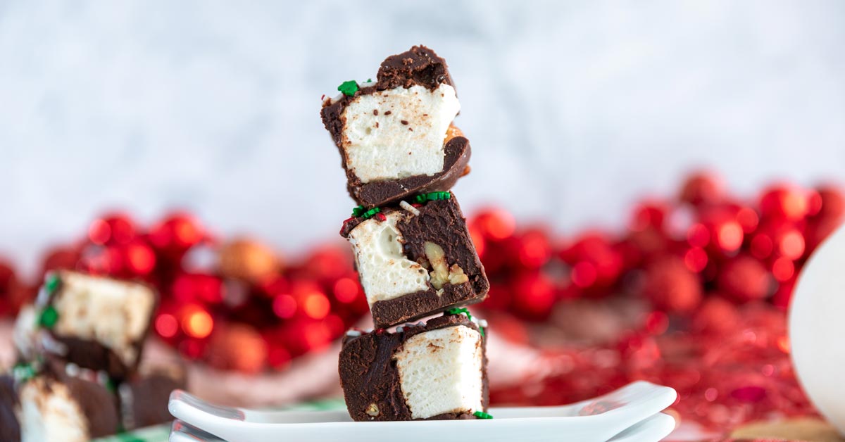 Simply Scrumptious Choco Mallow Candy Squares