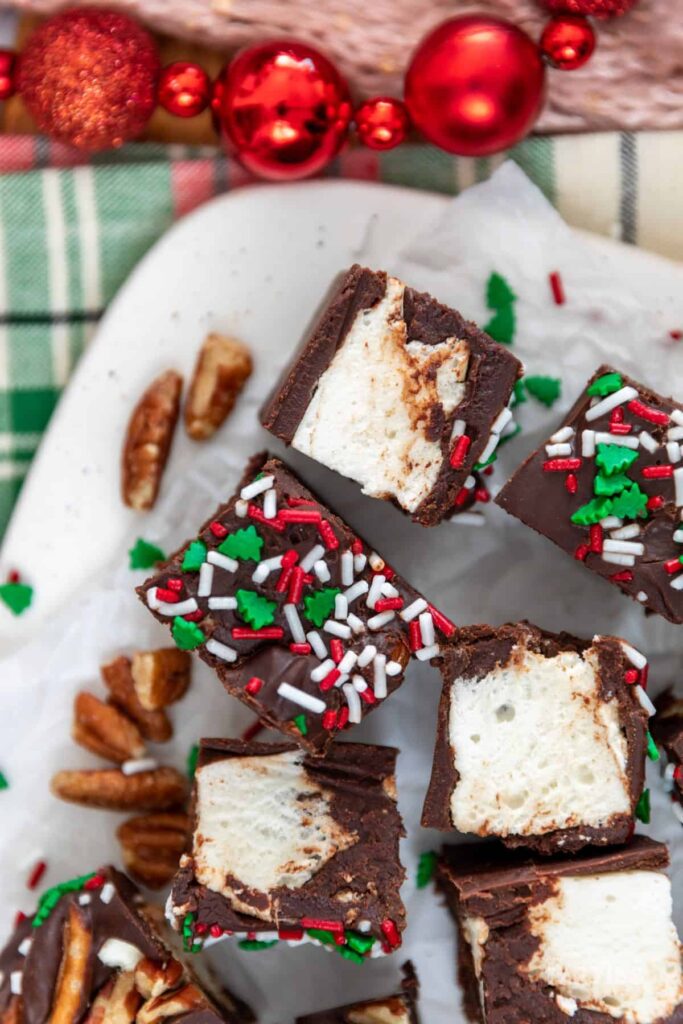 Easy Homemade Choco-Mallow Bars