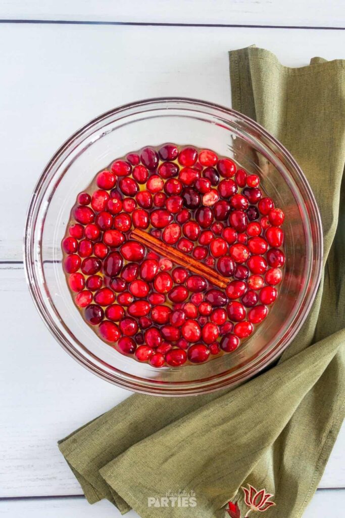 Orange Vanilla Candied Cranberries