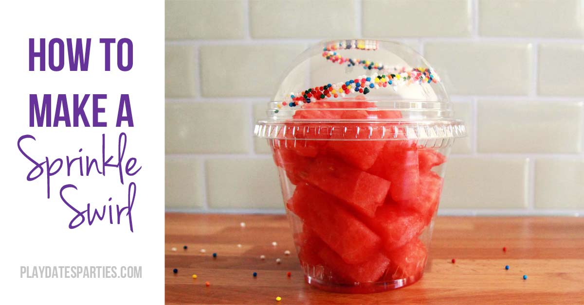 How to Make a Sprinkle Swirl in a Cup Top