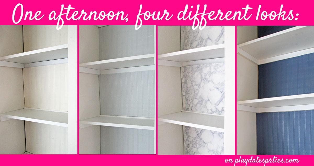 How to DIY a Reversible Bookshelf Backing