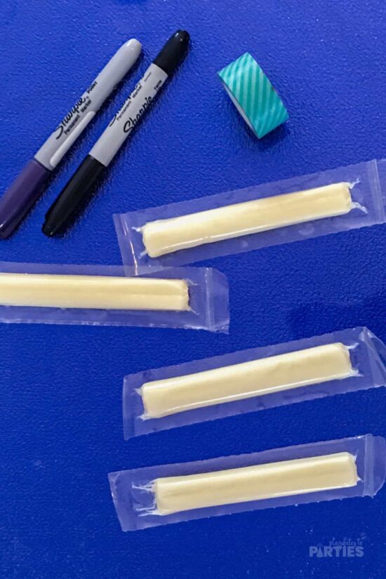 DIY Cheese Stick Snowman