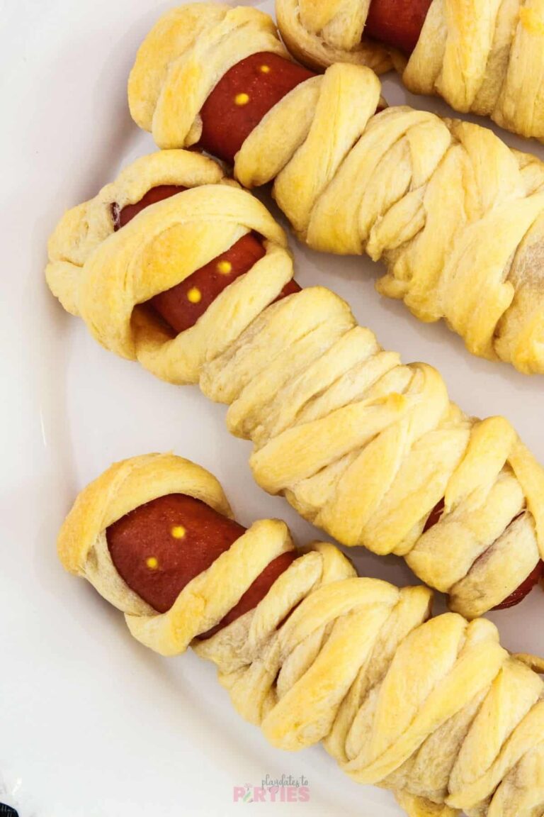 Easy Mummy Dogs for Halloween