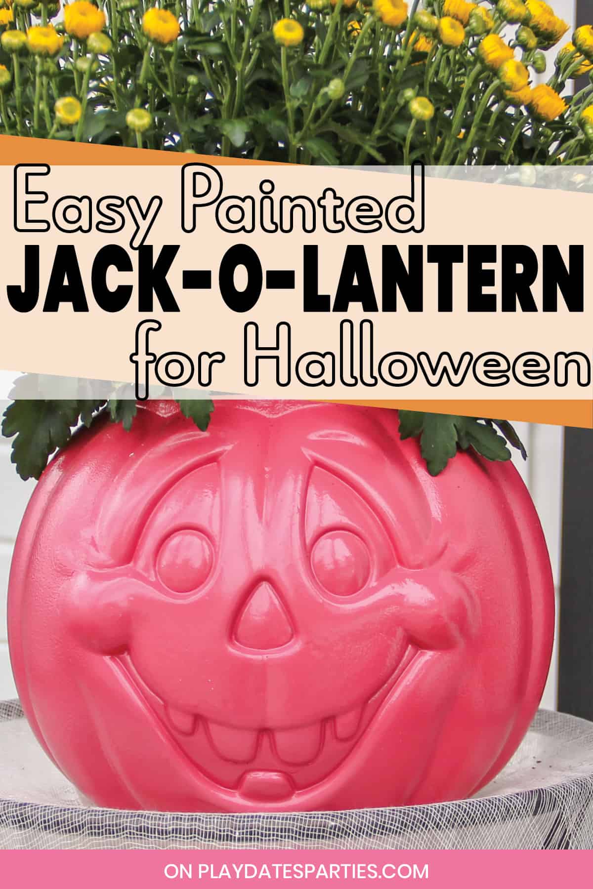 Easy DIY Painted Jack-o-Lantern