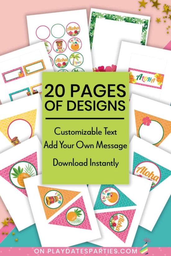 Free Luau Party Printables