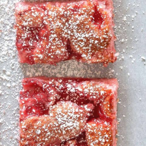 Easy Coconut Cherry Angel Food Cake Bars