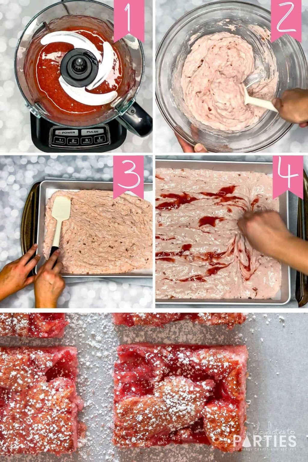 Easy Coconut Cherry Angel Food Cake Bars