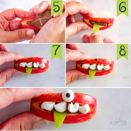 Monster Apple Teeth for Halloween