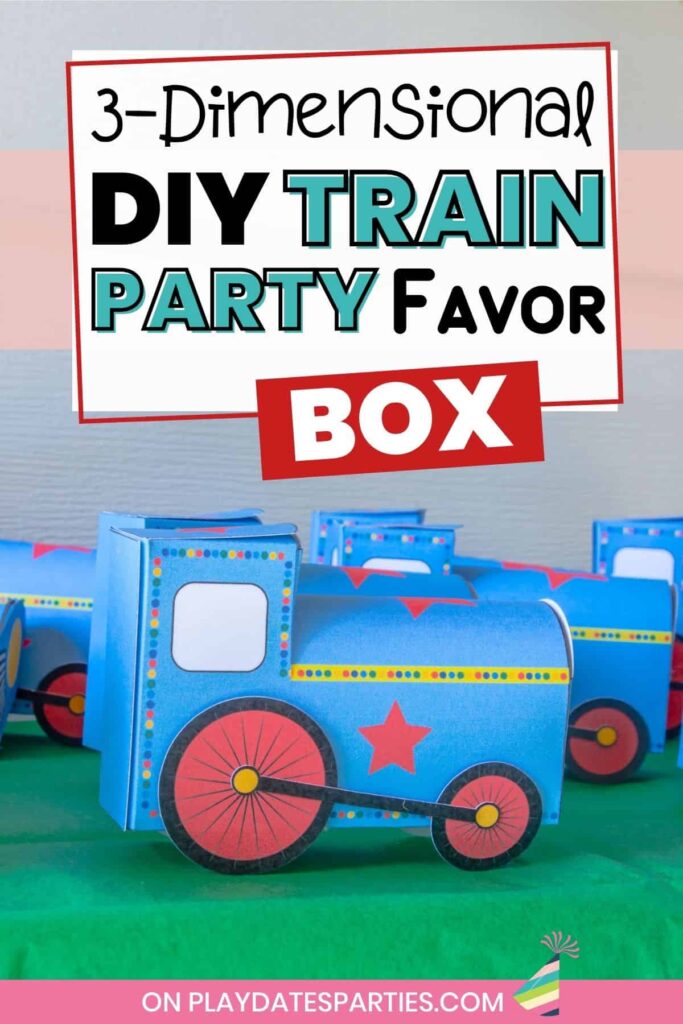 Train Party Favor Box (Video + Step By Step Tutorial)