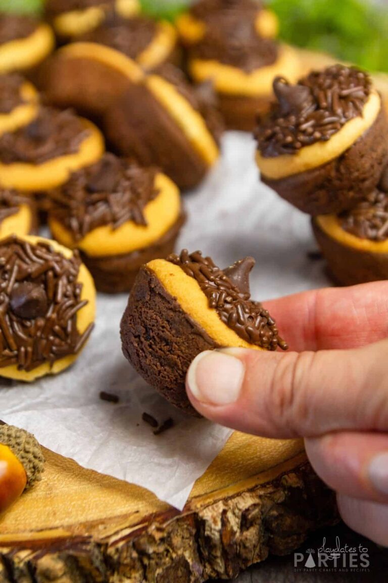 Acorn Treats with Nilla Wafers and Brownie Bites