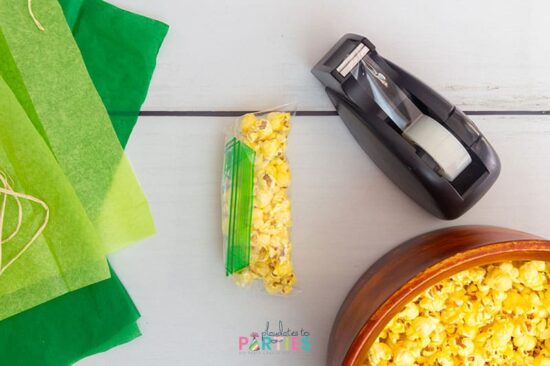 Popcorn Corn on the Cob Favor Bags