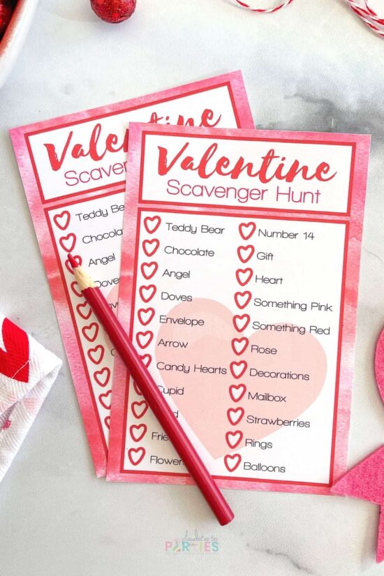 Valentine's Day Scavenger Hunt