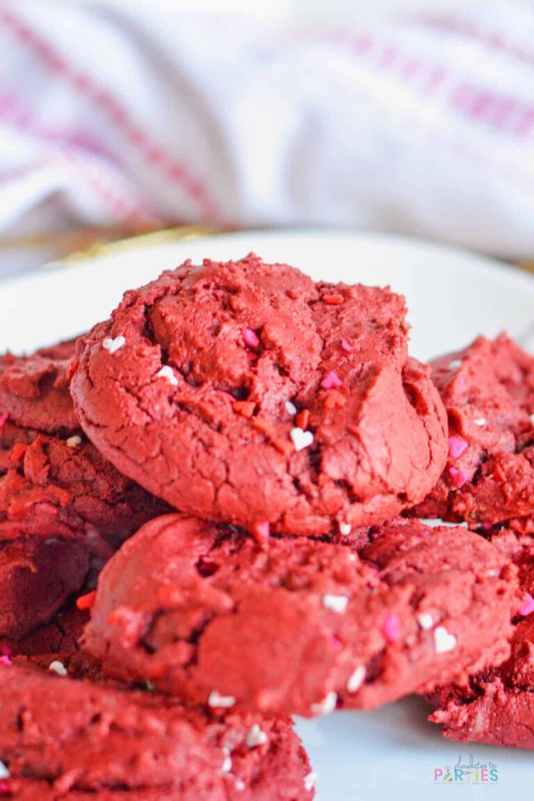 Red Velvet Cookies with Cake Mix