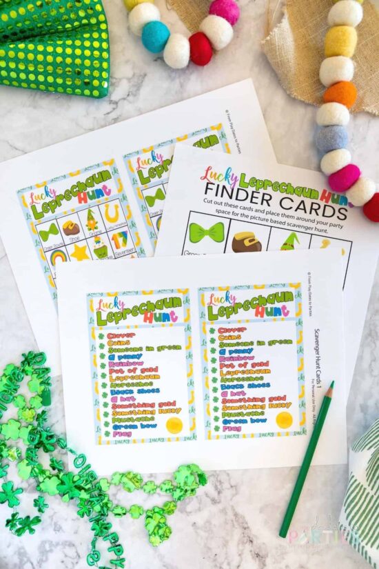 Free Printable St. Patrick's Day Scavenger Hunt