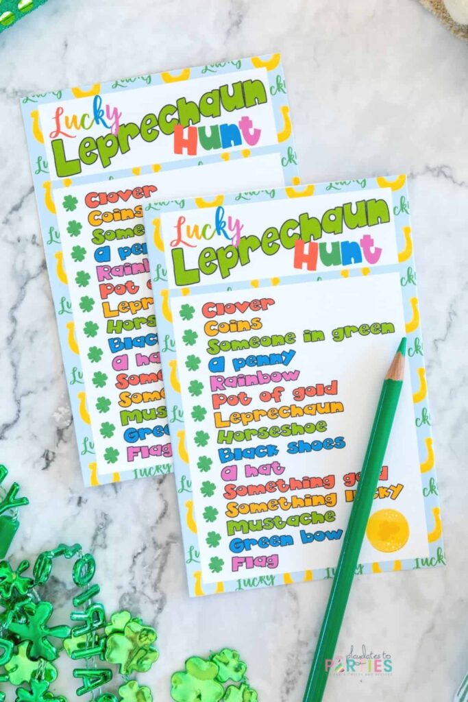 Free Printable St. Patrick's Day Scavenger Hunt