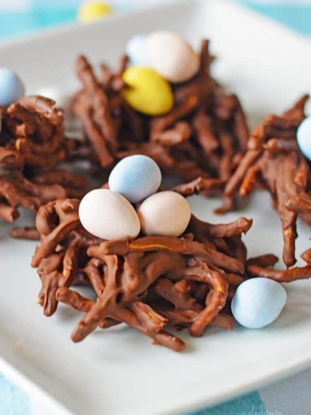 No Bake Birds Nest Cookies Playdates To Parties