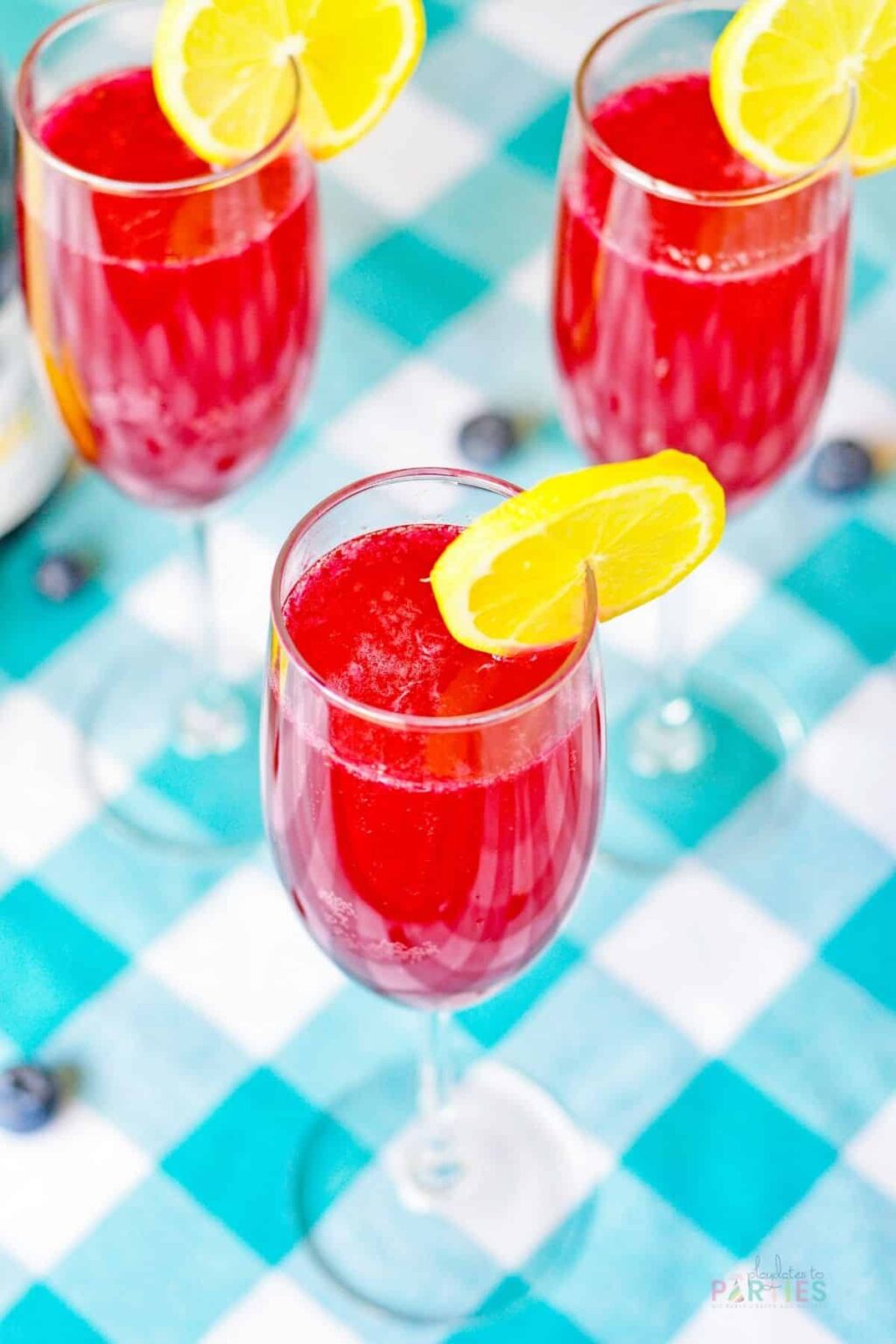 Blueberry Lemonade Mimosas