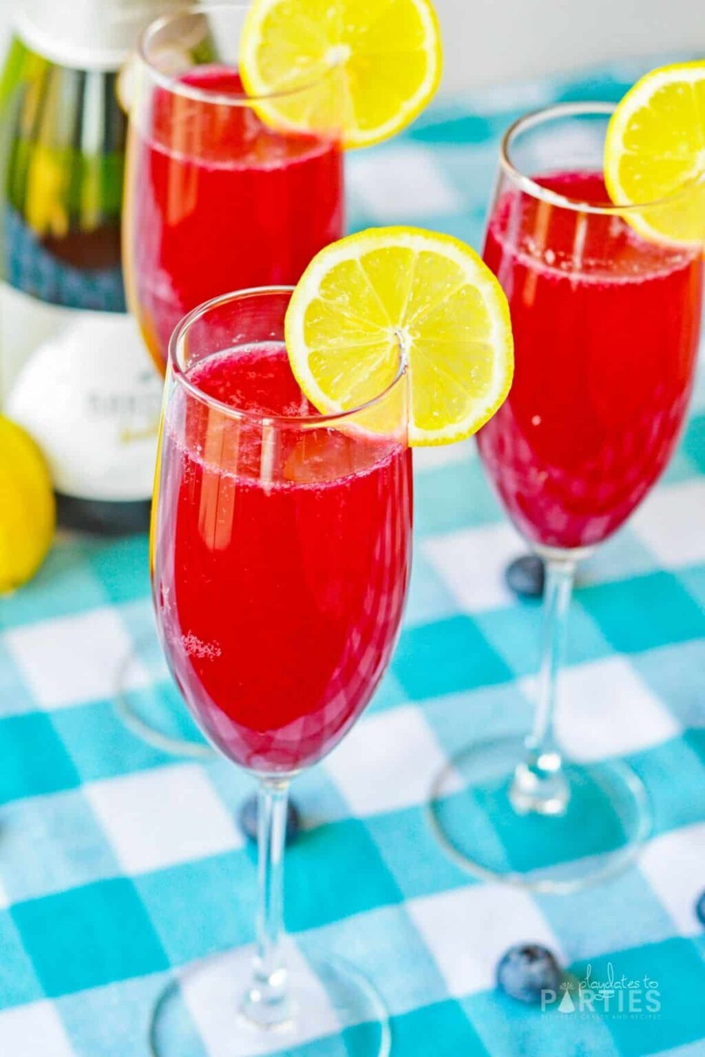 Blueberry Lemonade Mimosas