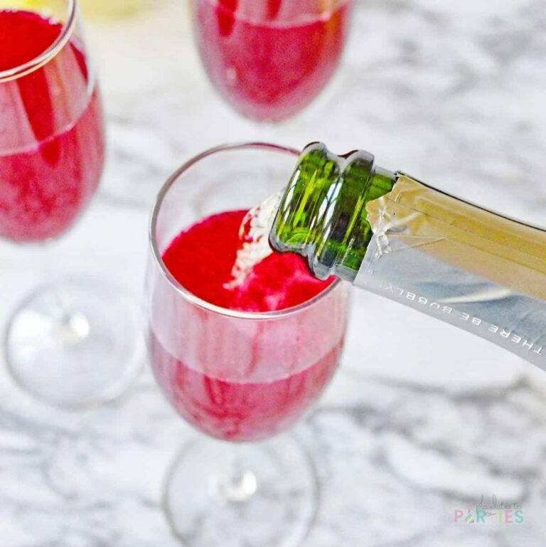 Blueberry Lemonade Mimosas