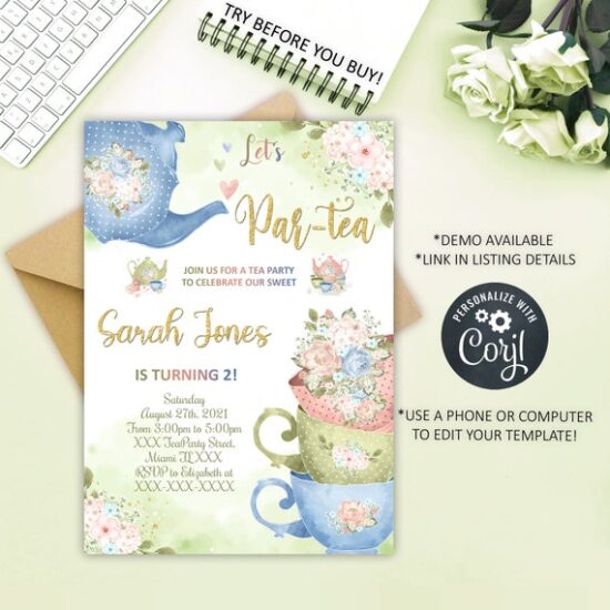 Tea Party Invitations | 11 Classic, but Fun Options
