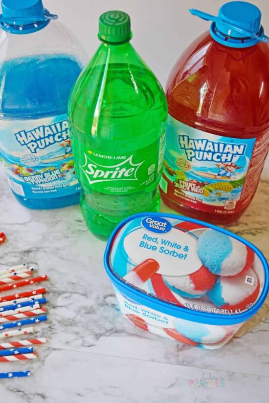 Red, White, and Blue Patriotic Punch