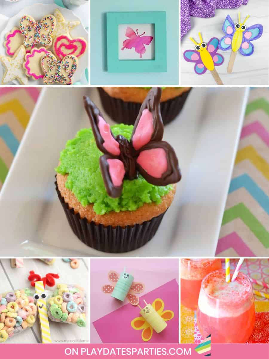 Butterfly Party Food Decorations 50 Pcs Edible Butterfly Cake