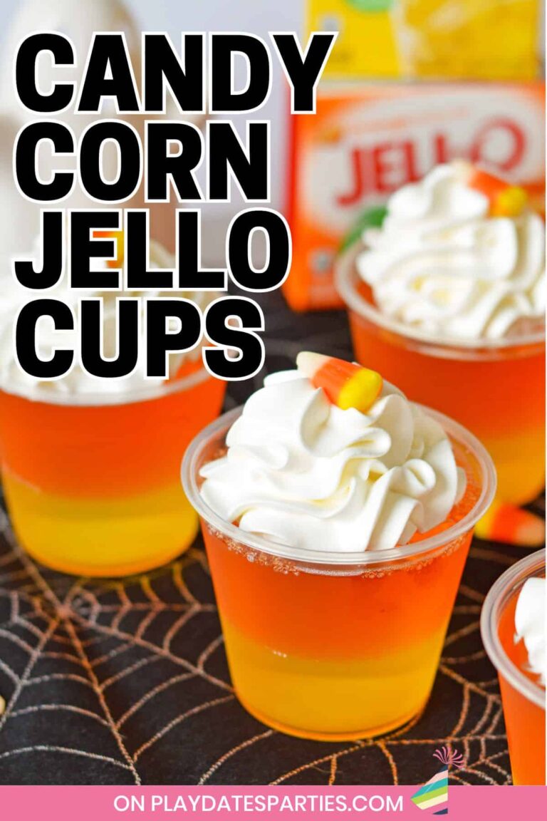 Candy Corn Jello Cups