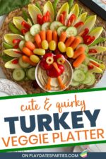Cute and Easy Veggie Platter Turkey