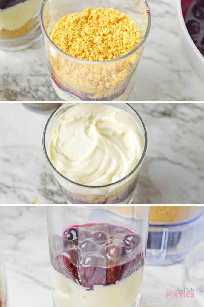 Lemon Blueberry Cheesecake Parfaits