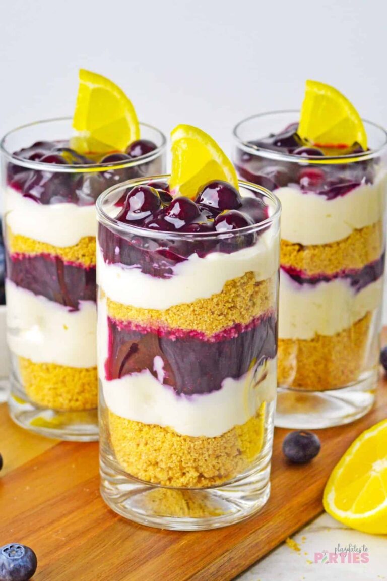 Lemon Blueberry Cheesecake Parfaits