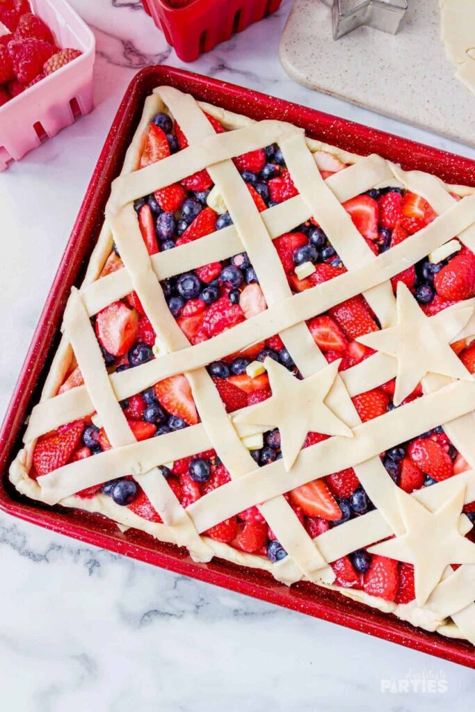 Mixed Berry Slab Pie