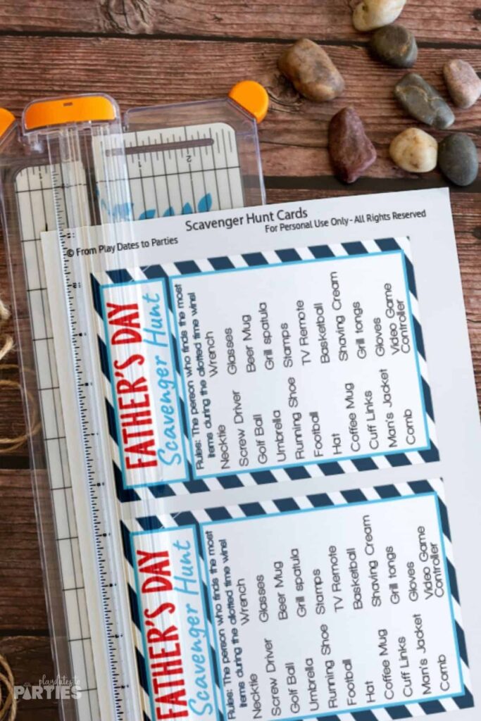 Free Printable Father's Day Scavenger Hunt