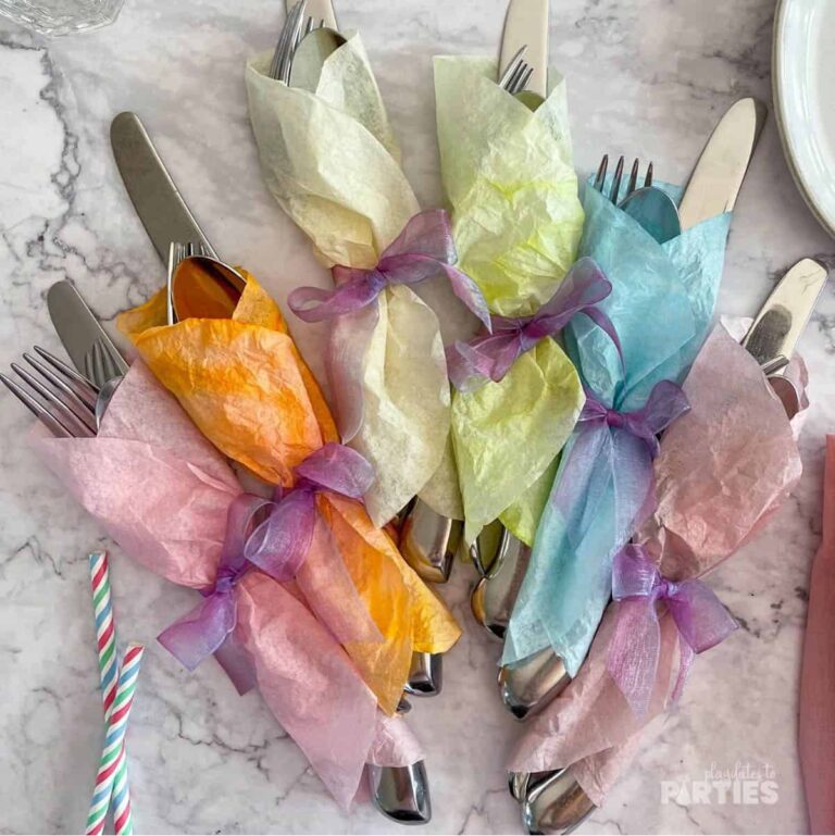 How to Make Coffee Filter Utensil Wraps