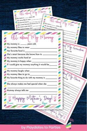 Free Printable Mother's Day Questionnaire