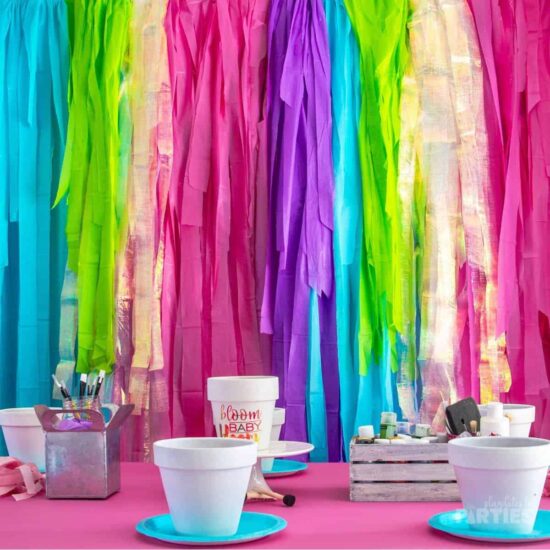 DIY Fringe Party Backdrop (on a Budget)