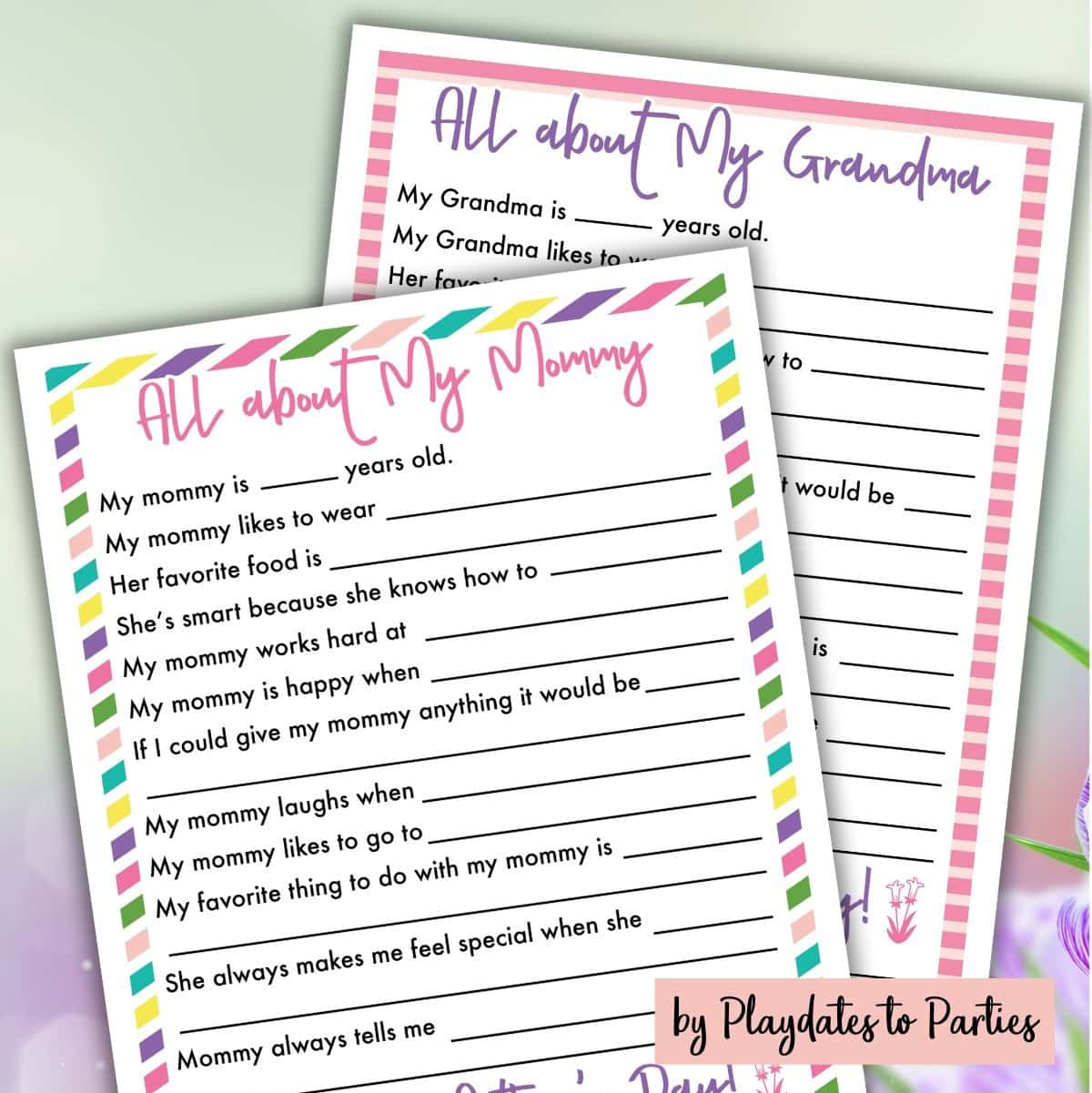 Free Printable Mother's Day Questionnaire