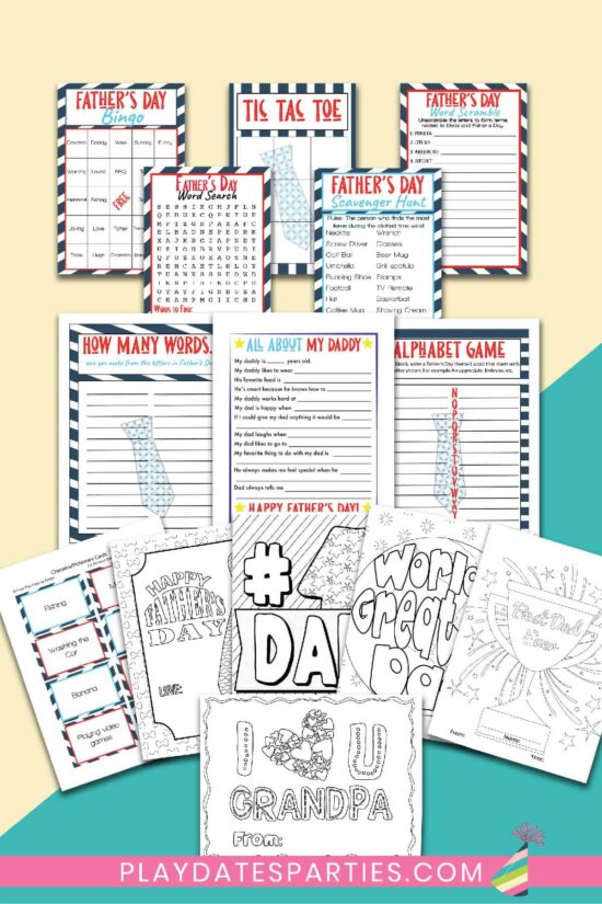 Free Printable Father's Day Word Search