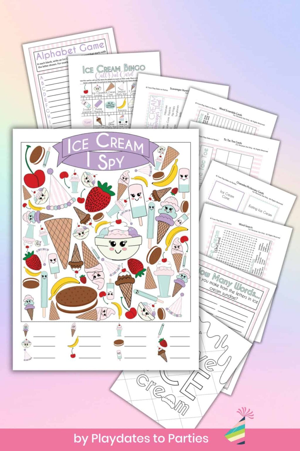 Free Printable Ice Cream Party Games
