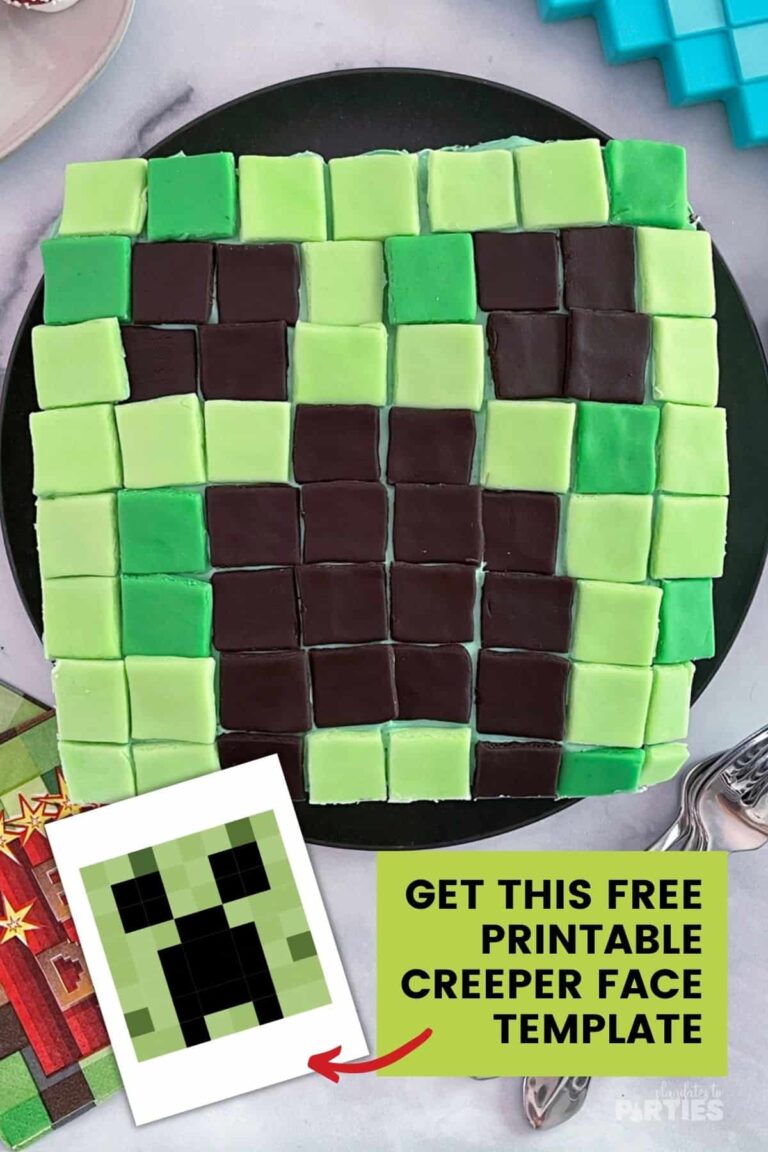 DIY Minecraft Creeper Cake