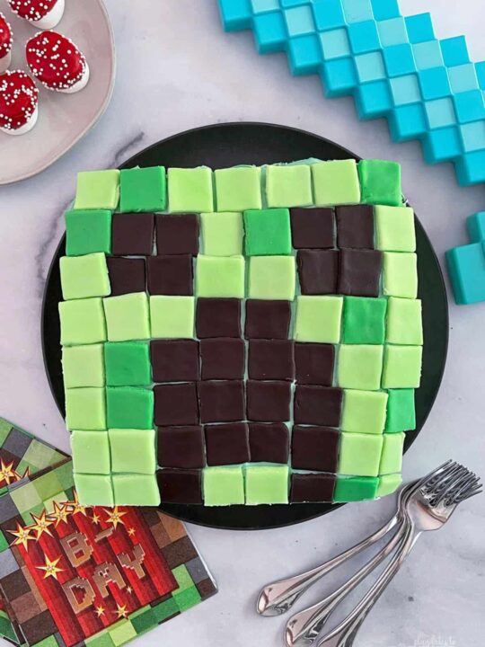 Minecraft Cake Recipe Real Life Minecraft B Day Cake Birthday Party