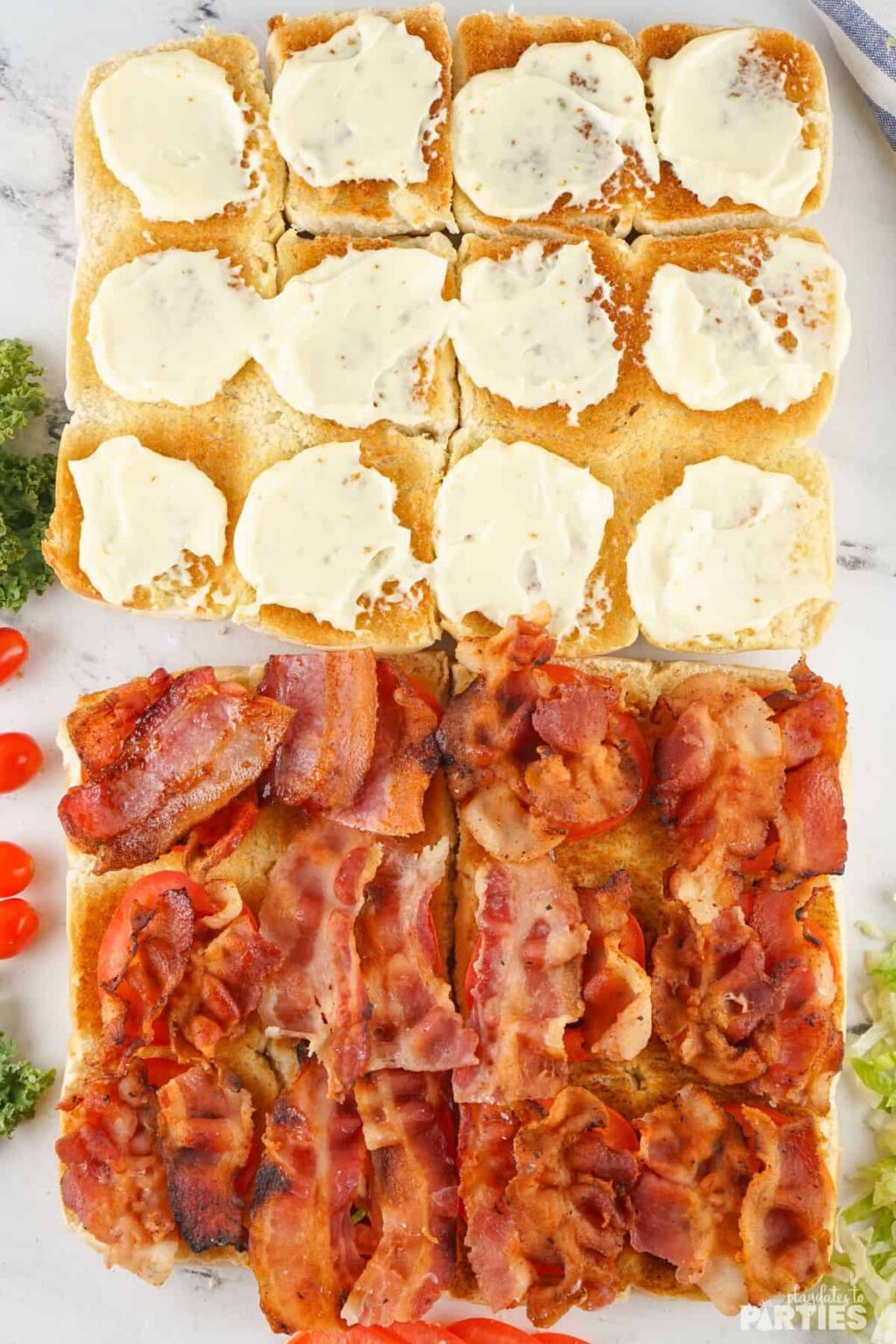 Easy BLT Sliders