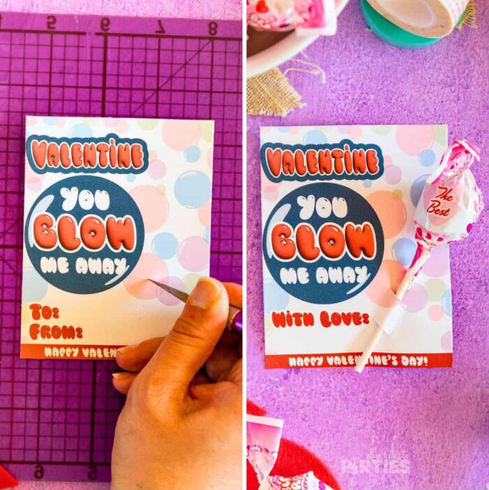 Blow Pop Valentine Cards (Free Printable)