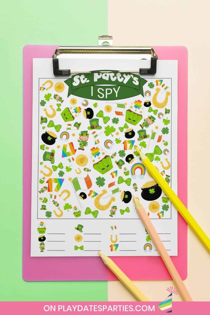 Free Printable St. Patrick's Day I Spy