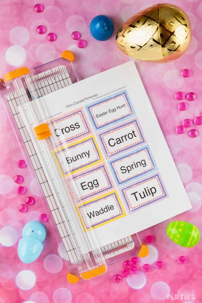 Free Printable Easter Charades Cards