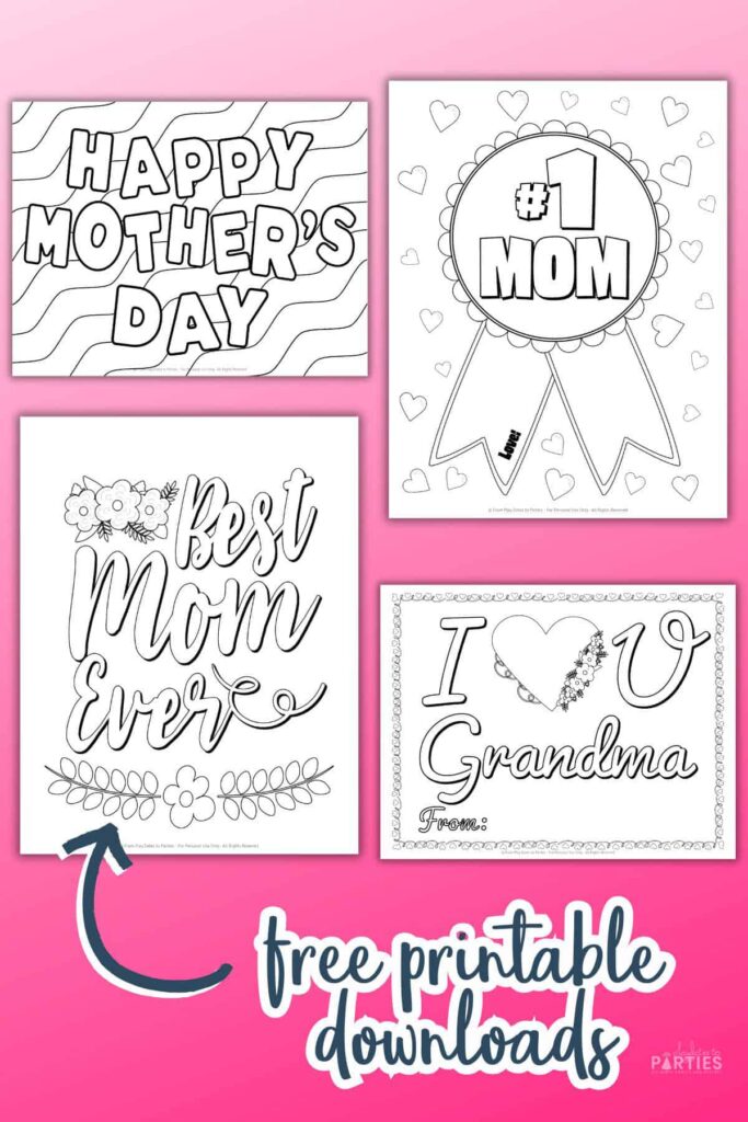 Free Printable Mother's Day Coloring Pages