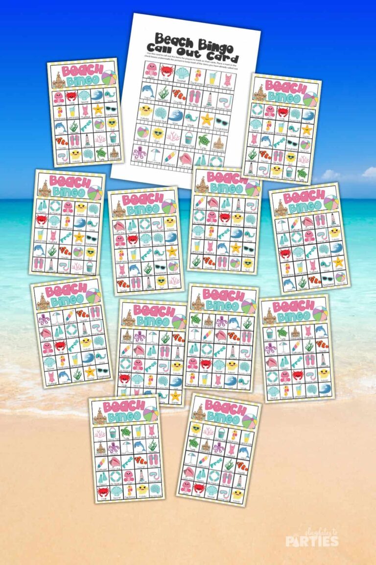 Free Printable Beach Bingo
