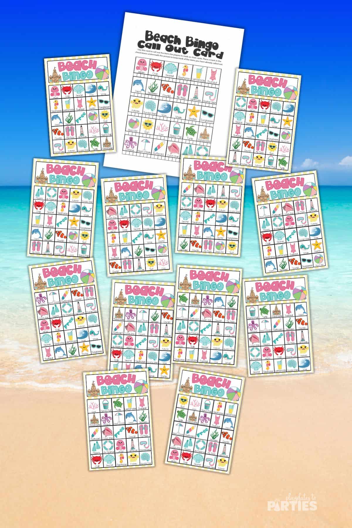 Free Printable Beach Bingo