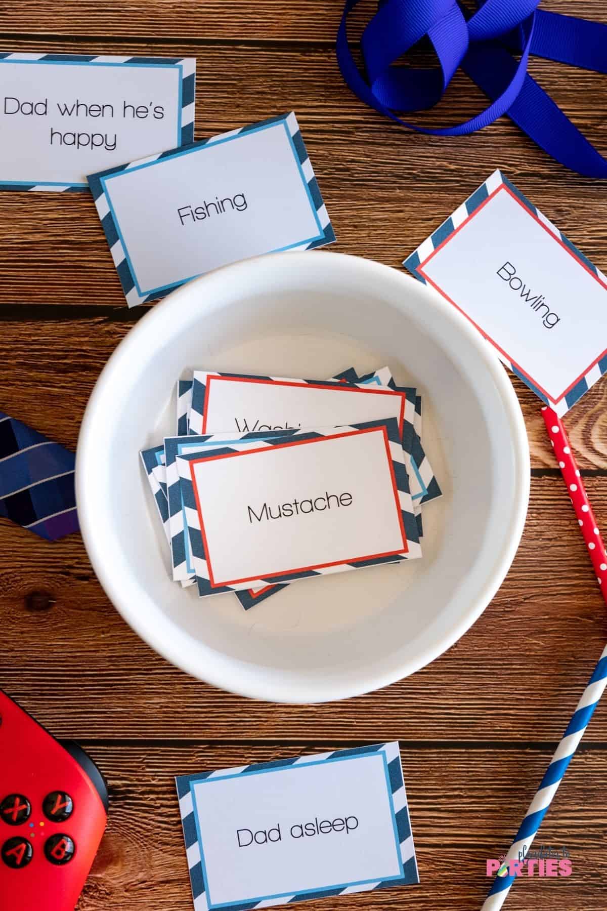 Free Printable Father's Day Charades